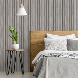 Vliestapete &raquo;Holz Effekt Gestreift&laquo; Holz texturiert Design Tapeten braun Vlies B/L: 0,52m x 10m, Rollen: 1