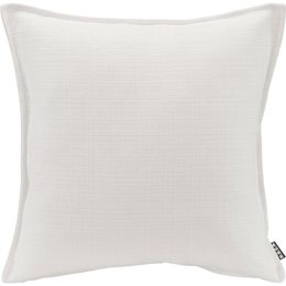 HOCK Dekokissen &raquo;Mali&laquo; einfarbig, Kissenh&uuml;lle mit F&uuml;llung, 1 St&uuml;ck wei&szlig; Polyester B/L: 45cm x 45cm, 1 Stk.