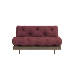 Karup Design Daybett &raquo;Roots Sofa Bed, Schlafsofa,, Bettfunktion, FSC -Massivholz,&laquo; Inkl. Futonmatratze, Made in Europe, langlebig, B: 140 oder 160 cm rot Bezug: 80