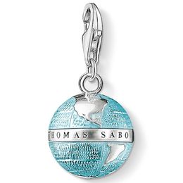 Thomas Sabo Damen Thomas Sabo Charm-Einh&auml;nger &raquo;Weltkugel&laquo; bunt Einheitsgr&ouml;&szlig;e