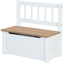 Roba Truhenbank &raquo;Woody, natur & wei&szlig;&laquo; aufklappbar beige B/H/T: 56cm x 53cm x 28cm