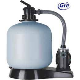 GRE Sandfilteranlage &raquo;FA6100&laquo; Monoblock, 10.000 l/h wei&szlig; Kunststoff B/H/L: 30cm x 60cm x 54cm
