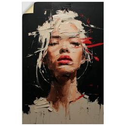 Artland Wandbild &raquo;Fierce Serenity II&laquo; Bilder von Frauen 1 Stk. tlg. als Alubild, Leinwandbild, Poster, Wandaufkleber in verschied. Gr&ouml;&szlig;en schwarz Vinyl B/H/T: