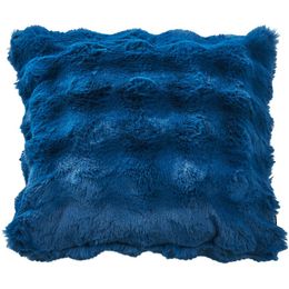 done. Dekokissen &raquo;Aura&laquo; 3D Wellenstruktur blau Polyester B/L: 50cm x 50cm, 1 Stk.