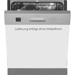 Exquisit teilintegrierbarer Geschirrsp&uuml;ler 6312 &raquo;EGSP6312-EB-030E inox&laquo; 11 l 12 tlg. Ma&szlig;gedecke 12 Ma&szlig;gedecke & fl&uuml;sterleise 49 dB &ndash; stark und 