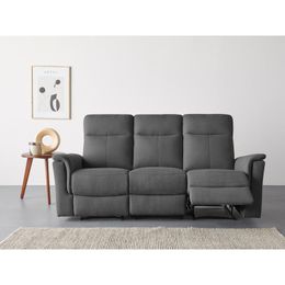 OTTO home 3-Sitzer &raquo;Southbrook&laquo; mit manueller und elektrischer Relaxfunktion grau Webstoff 95% Polyester 5% Nylon B/H/T: 197cm x 99cm x 92cm, Webstoff