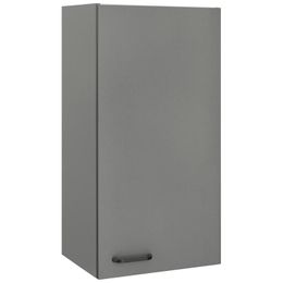 Optifit H&auml;ngeschrank &raquo;Elga&laquo; mit Soft-Close-Funktion und Metallgriff, Breite 45 cm grau Holzwerkstoff basaltgrau, B/H/T: 45cm x 89,6cm x 34,9cm, T&uuml;ren:
