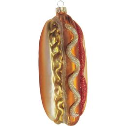 Christbaumschmuck &raquo;Hot Dog, Weihnachtsdeko, Christbaumschmuck&laquo; mundgeblasen bunt Glas Einheitsgr&ouml;&szlig;e
