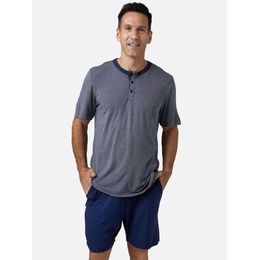 Zd Zero Defects Pyjama kurz 'Modal Leios' Herren Gr&ouml;&szlig;e M blau