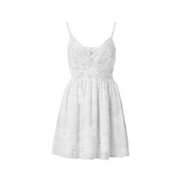Hollister Kleid Damen Gr&ouml;&szlig;e 42 rauchblau / royalblau / wei&szlig; Sommerkleid