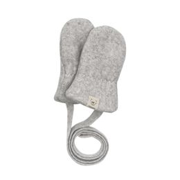 MaxiMo Jungen MaxiMo F&auml;ustlinge Baumwolle, elastisch, Halteband, ohne Daumen, basic, bequem grau 6M