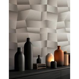 Livingwalls living walls Vliestapete &raquo;Vibes & Styles Damian &ndash; Refined Dimensions Vliestapete&laquo; 3D-Optik leicht strukturiert Geometrisches 3D-Design mit markanter 