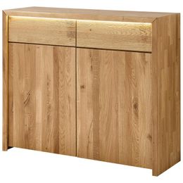 Home Affaire Kommode &raquo;Ambroise&laquo; inkl. LED-Beleuchtung braun B/H/T: 41cm, LED Leuchtmittel. abgedeckt im Holzrahmen,incl. Trafo und Stecker, 2 Stk., 