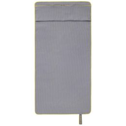 Dyckhoff Handtuch &raquo;Mikrofaser Sporttuch Struktur&laquo; Mit &Uuml;berst&uuml;lpkapuze, Schnelltrocknend, Leicht, Rei&szlig;verschlusstasche grau Microfaser, Mikrofaser B/L: 