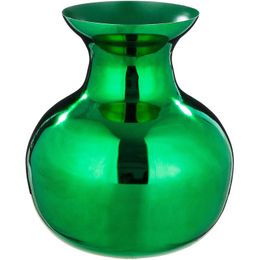 Gilde Tischvase &raquo;Vase bauchig Kyoto&laquo; gr&uuml;n Eisen B/H/T: 25cm x 29cm x 25cm &Oslash; 25cm