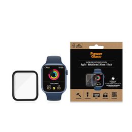 PanzerGlass Displayschutzglas &raquo;Screen Protector Glass&laquo; f&uuml;r Apple Watch Series 7/8 45mm transparent Glas Platinumst&auml;rke: Starker Displayschutz, der 