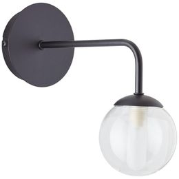 Brilliant Wandleuchte &raquo;Gitse&laquo; G9 H&ouml;he 23 cm, G9, Metall/Glas, schwarz/transparent schwarz 1, H: 23cm