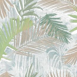 Boutique Vliestapete &raquo;Jungle glam&laquo; glatt 1000 cm L&auml;nge gr&uuml;n Vlies B/L: 0,52m x 10m