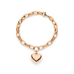 s.Oliver Damen s.Oliver Armband &raquo;Chunky Heart, Herz&laquo; 20cm, Edelstahl