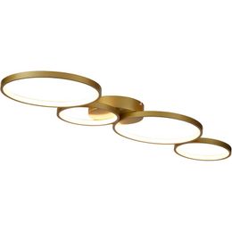 Searchlight Deckenleuchte &raquo;Cirque LED 4Lt Deckenleuchte, goldenes Metall&laquo; LED-Modul 1 Stk. gold H: 5,5cm, 1 Stk.