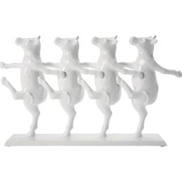 KARE Dekofigur &raquo;Deko Figur Dancing Cows&laquo; wei&szlig; Polyresin B/H/T: 39,5cm x 23cm x 7cm