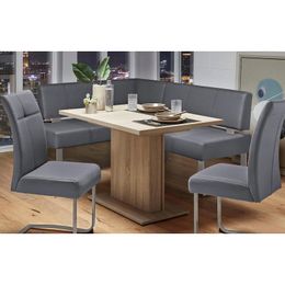 OTTO home Eckbank &raquo;Rab&laquo; in 2 Breiten (180 oder 200 cm), Bezug in verschiedenen Qualit&auml;ten grau Polyester B/H/T: 180cm x 88cm x 140cm, Kunstleder, 