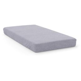 SETEX Bettlaken &raquo;Frottee&laquo; kuschelig weiches Qualit&auml;ts-Spannbetttuch mit elastischem Gummizug grau Frottee, Obermaterial: 80% Baumwolle, 20% Polyester 