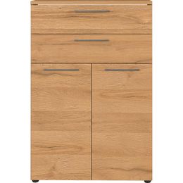 Germania Aktenschrank &raquo;GW-Agenda&laquo; opt. mit Schublade, Ma&szlig;e 80x120 cm, Made in Germany grau Holzwerkstoff Graphit/Grandson-Eiche-Nb., B/H/T: 80cm x 