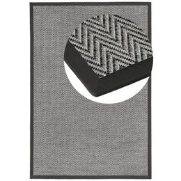 Dekowe Teppich &raquo;BasicS2 Fischgrat&laquo; rechteckig 10 mm H&ouml;he Fischgr&auml;t Design, mit Bord&uuml;re, In- und Outdoor geeignet Kunstfaser B : 80cm 1 Stk., 10mm, L: 150cm