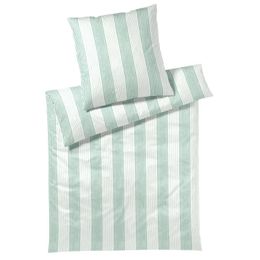 Elegante Bettw&auml;sche &raquo;Capri&laquo; 2 Stk. angenehmes Hautgef&uuml;hl gr&uuml;n Mako-Satin, Obermaterial: 100% Baumwolle B/L: 155cm x 220cm, 1 Stk., 1 Stk., Mako-Satin, B/L: 