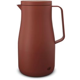 Alfi Isolierkanne &raquo;STUDIO TEA, aus doppelwandigem Edelstahl&laquo; 1 l 1 Stk. tlg. 12h hei&szlig; & 24h kalt, ergonomischer Griff, gro&szlig;e &Ouml;ffnung Edelstahl, Kunststoff,