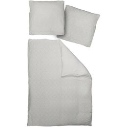 Adam Wendebettw&auml;sche &raquo;Indian Cortezada light&laquo; 2 Stk. aus 100 % Bio-Baumwolle, 2 teilig - Bettw&auml;sche Set silber Renforc&eacute;, Obermaterial: 100% Baumwolle B/L: 