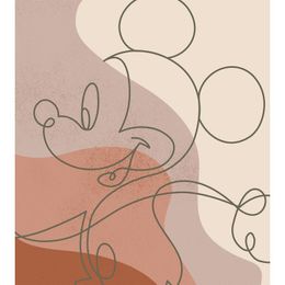 Komar Vliestapete &raquo;Digitaldruck Vlies - Mickey Line Drawing - Gr&ouml;&szlig;e 250 x 280 cm&laquo; bedruckt glatt Kinderzimmer orange Vlies B/L: 250m x 280m, Rollen: 1