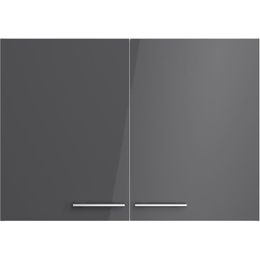 Optifit H&auml;ngeschrank &raquo;Klara&laquo; Breite 100 cm schwarz Holzwerkstoff wildeiche, B/H/T: 100cm x 70,4cm x 34,9cm, T&uuml;ren: 2 Stk.