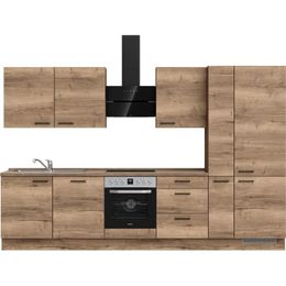 Nobilia K&uuml;chenzeile &raquo;"Structura II", NEU: individuell anpassbar mit gratis Profi-Beratung&laquo; vormontiert, Breite 330 cm, Ausrichtung w&auml;hlbar, wahlw. mit