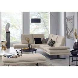 W.Schillig Ecksofa &raquo;broadway, Designsofa, toller Sitzkomfort, zeitlos, elegant, L-Form&laquo; Sitztiefenverstellung, Kopfteil- & Seitenteilverstellung, 