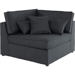 OTTO home Sofa-Eckelement &raquo;Florid&laquo; Teil eines Modulsofas, fester Sitzkomfort, auch in Cord grau Baumwollmix (60% Baumwolle/40% Leinen);Struktur fein (