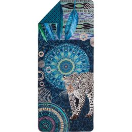 HIP Reisehandtuch &raquo;Imena&laquo; Mikrofaser, 75x180, Schnelltrocknend, Reisen, Sport, Yoga, Wendeoptik bunt Microfaser, Obermaterial: 100% Polyester B/L: 