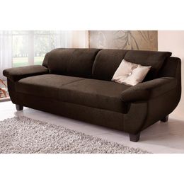 Home Affaire 2-Sitzer &raquo;Yesterday zeitlos und komfortabel, gem&uuml;tliche Armlehnen&laquo; braun Antikleder-Optik Melrose (100% Polyester);Struktur (100% 