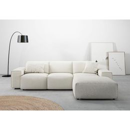 Home Affaire Ecksofa &raquo;Glimminge L-Form auch in Breitcord, Feincord + Easy care-Bezug,&laquo; Breite 264, Zierkissen wei&szlig; 96% Polyester, 4% Polyacryl B/H/T: 
