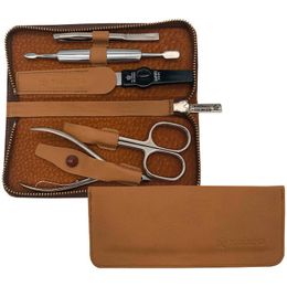 Pfeilring Pfeilring Manik&uuml;re-Etui Rei&szlig;verschlussetui Nappaleder beige B/H/T: 80mm x 180mm x 35mm 5 Stk.