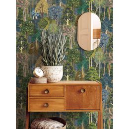 marburg Vliestapete &raquo;Floral Meadows&laquo; floral moderne Tapete f&uuml;r Wohnzimmer Schlafzimmer K&uuml;che beige Vlies B/L: 0,53m x 10,05m, Rollen: 1