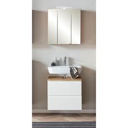 Welltime Badm&ouml;bel-Set &raquo;S&ouml;lden&laquo; 2 Stk. tlg. wei&szlig; MDF B/H/T: 60cmcm x 200cmcm x 35cmcm