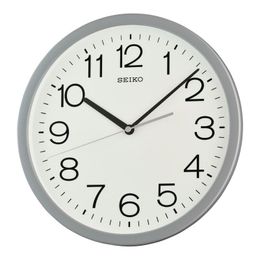 Seiko Wanduhr Quarzuhr,Wohnzimmer,Esszimmer,K&uuml;che,Arbeitszimmer,B&uuml;ro, Flur grau &Oslash; 31,1cm
