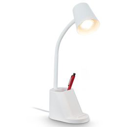 Briloner Leuchten Schreibtischlampe &raquo;PAHU Tischlampe&laquo; wei&szlig; Einheitsgr&ouml;&szlig;e