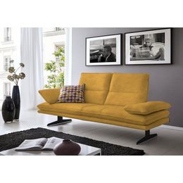 W.Schillig 2-Sitzer &raquo;broadway, Designsofa mit tollem Sitzkomfort, Breite 216cm&laquo; Sitztiefenverstellung, Kopfteil- & Seitenteilverstellung, Breite 216cm
