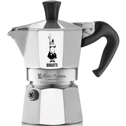 Bialetti Espressokocher &raquo;Moka Express&laquo; 0,06 l Kaffeekanne Aluminium grau 0,06 l, 1
