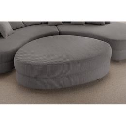 Home Affaire Polsterhocker &raquo;Lazio modern und bequem, tolle Detailverarbeitung&laquo; grau 93% Polyester, 7% Polyamid B/H/T: 150cm x 38cm x 96cm, Cord, 