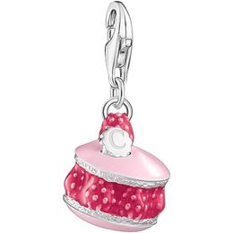 Thomas Sabo Damen Thomas Sabo Charm-Einh&auml;nger &raquo;Himbeer-Macaron pink&laquo; bunt Einheitsgr&ouml;&szlig;e