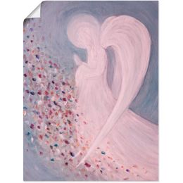 Artland Wandbild &raquo;Engelbild III&laquo; Religion 1 Stk. tlg. als Leinwandbild, Poster in verschied. Gr&ouml;&szlig;en blau B/H/T: 90cm x 120cm, Poster Religion Hochformat, 1 